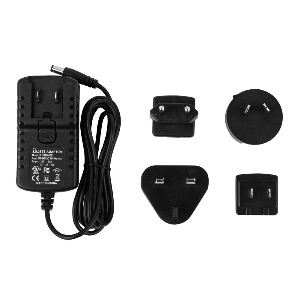 12 Volt 2 Amp AC/DC Universal Adapter - Ikan