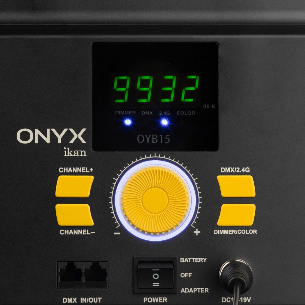 Onyx 1 x 2 Bi-Color 3200K-5600K Aluminum LED Light with V-Mount Battery ...