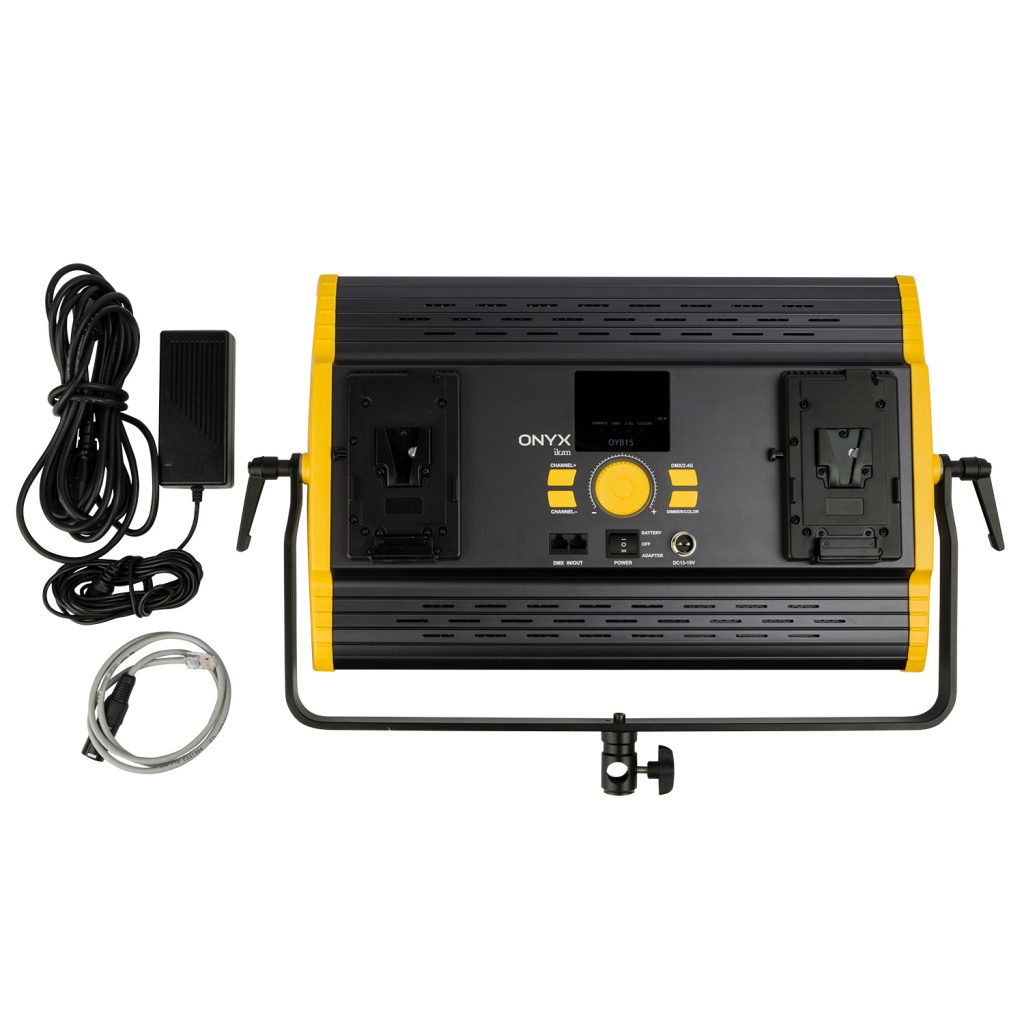 Onyx 1 x 2 Bi-Color 3200K-5600K Aluminum LED Light with V-Mount Battery ...