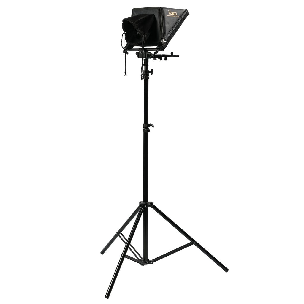 Elite Universal Tablet & iPad Teleprompter for Light Stand - Ikan