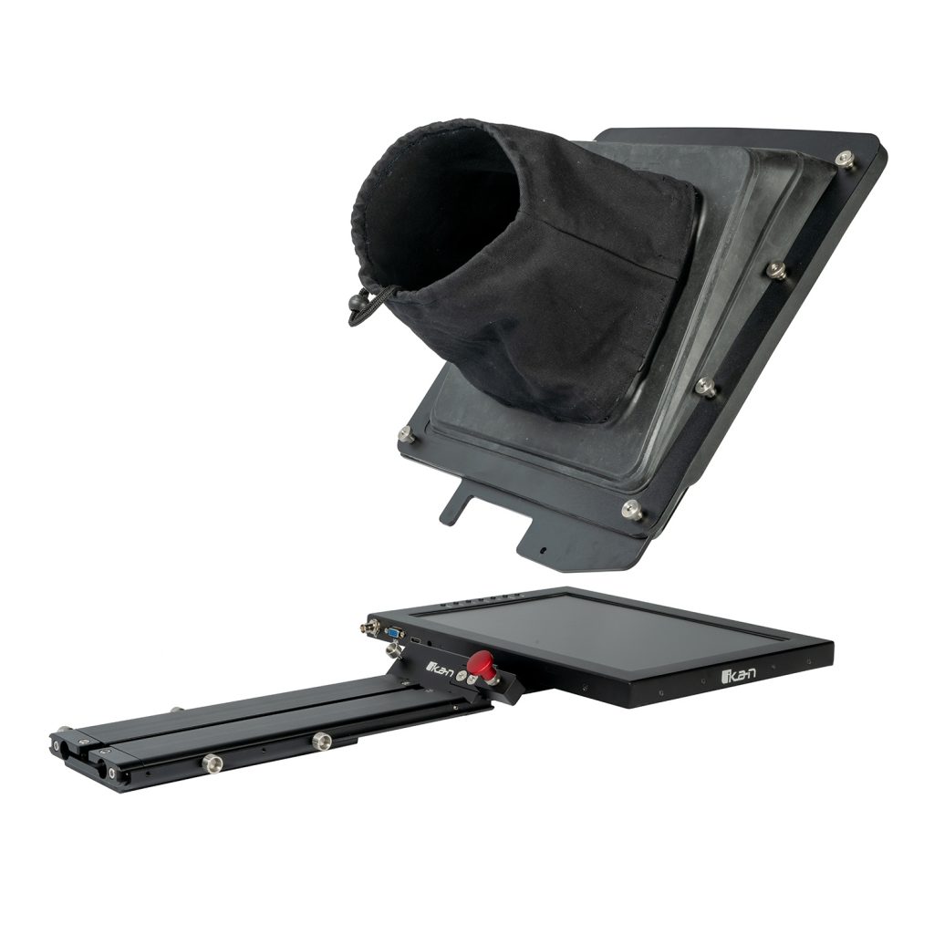 Professional 15" High Bright Beam Splitter Teleprompter Travel Kit - Ikan