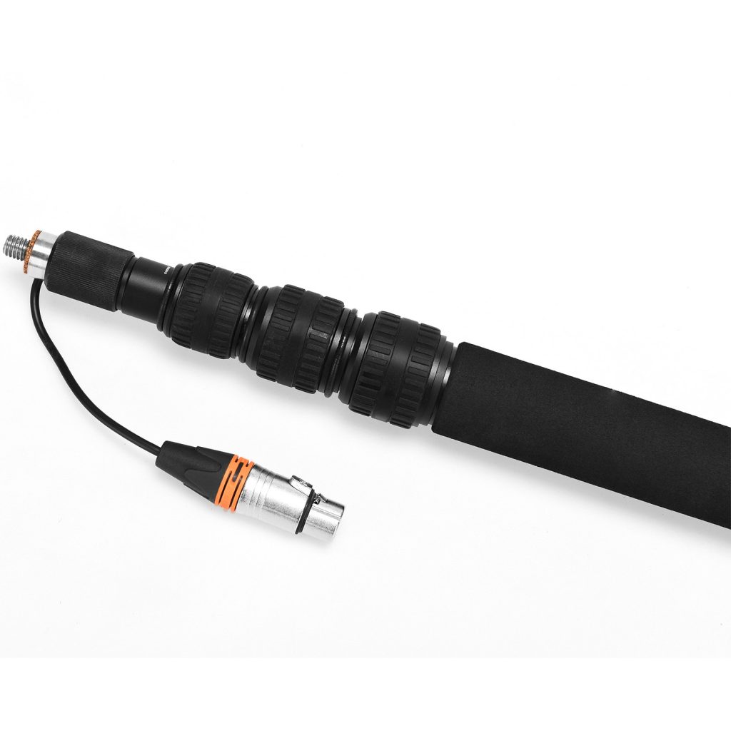 9' Aluminum Telescoping Boom Pole w/Internal Cable and XLR Base (E ...