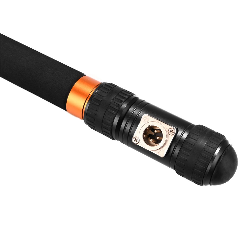 9' Aluminum Telescoping Boom Pole w/Internal Cable and XLR Base (E ...