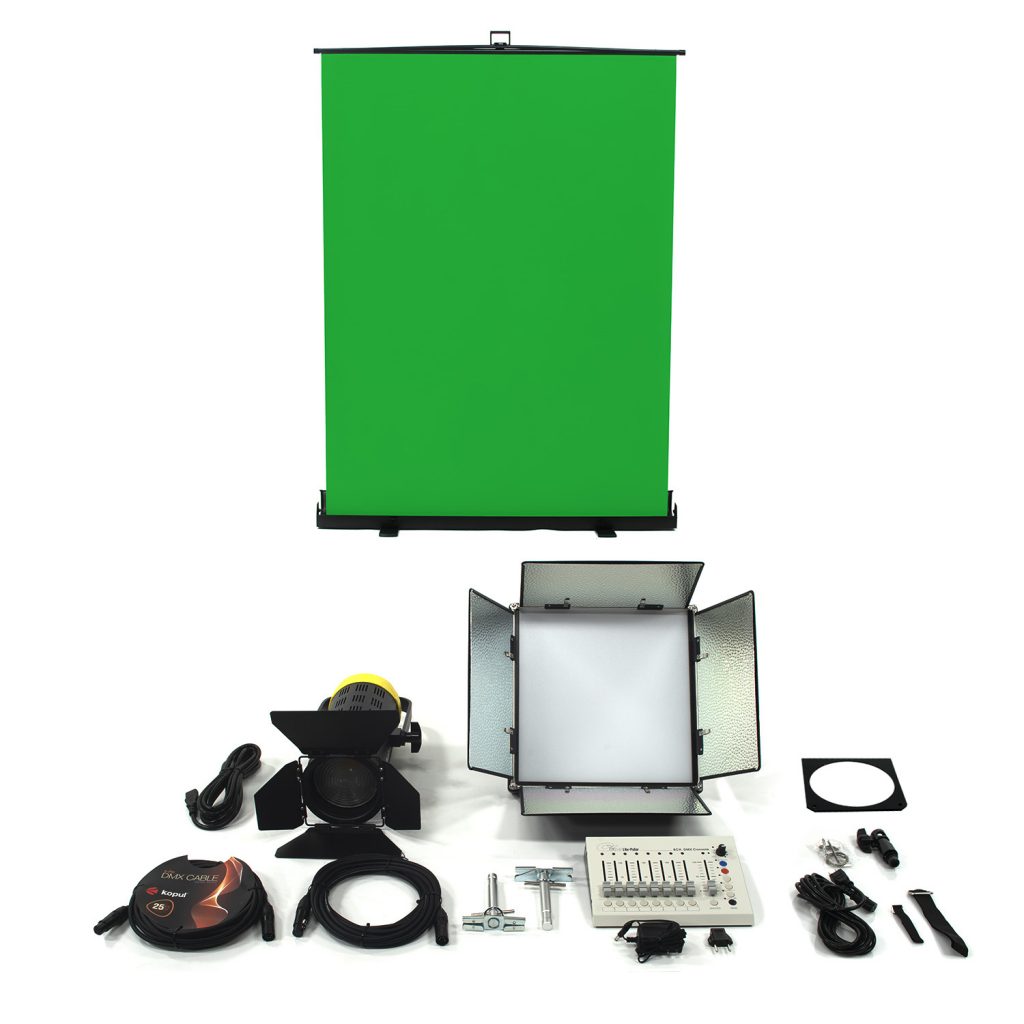 Drop Ceiling Mount Studio Chromakey Light Kit with 1x1 Softlight Panel ...