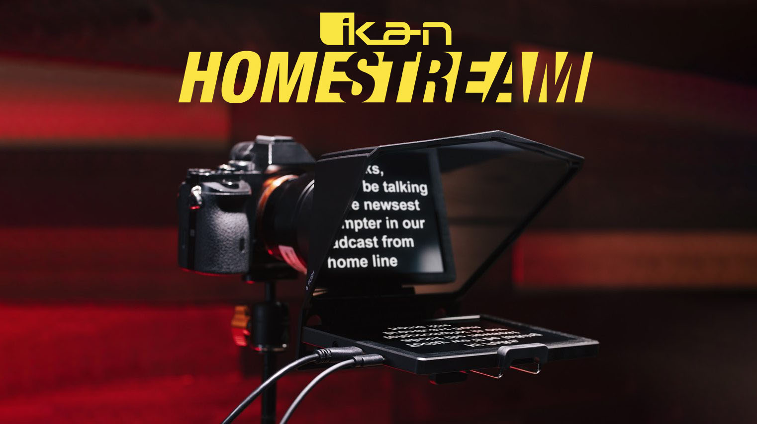 HomeStream Teleprompter with 7" Monitor, Elite Remote, and PrompterPro4 ...