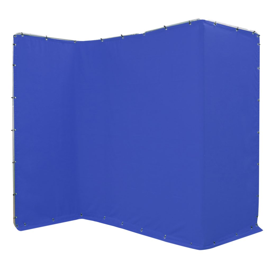 13.1' Portable Panoramic Chroma Key Backdrop Screen (Blue) - Ikan