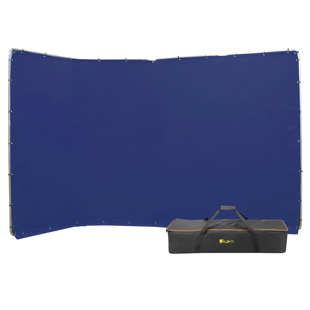 13.1' Portable Panoramic Chroma Key Backdrop Screen (Blue) - Ikan
