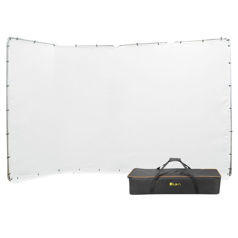 13.1' Portable Panoramic Backdrop Screen (White) - Ikan