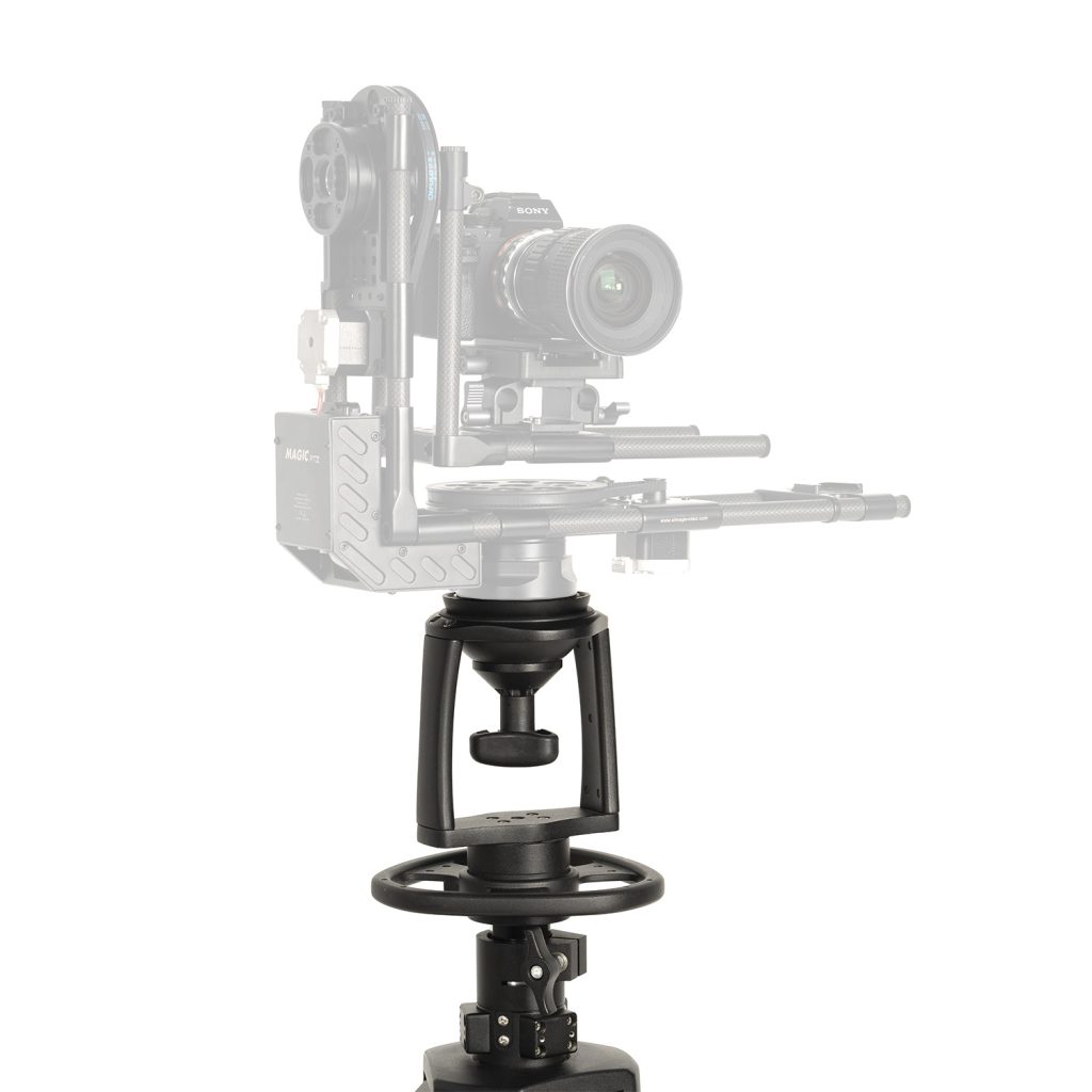 Pneumatic Aluminum PTZ Pedestal w/ 100mm Flat Base, 44 lbs Payload (E ...