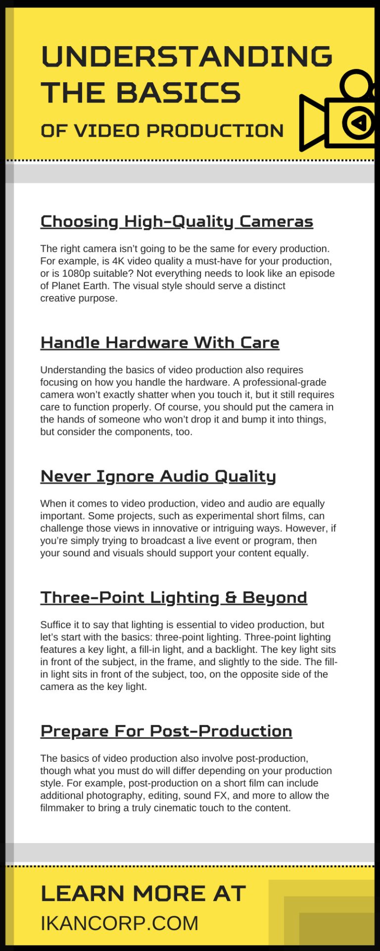 Understanding the Basics of Video Production - Ikan