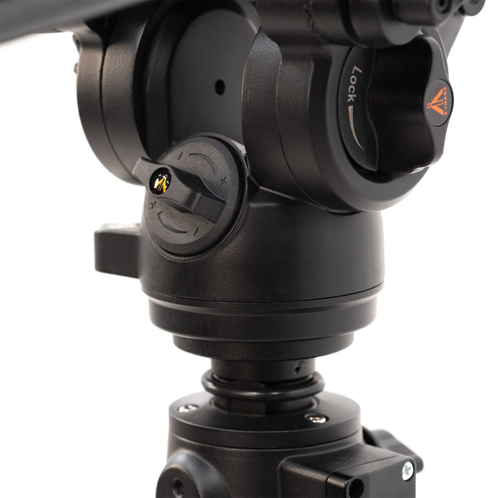 Geared Aluminum Pedestal w/ Fluid Head, 22 lbs Max Payload, Fixed ...