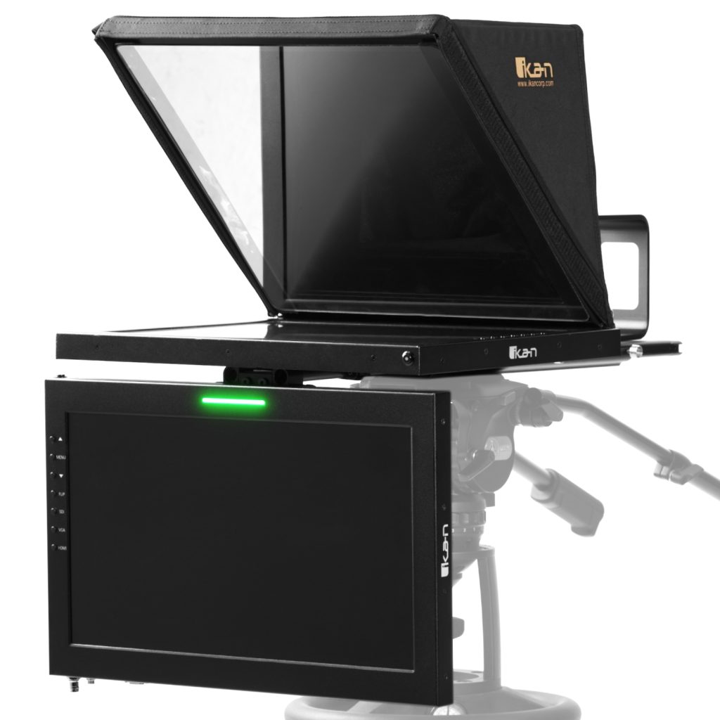 19" High Bright Teleprompter w/ 19" Widescreen Talent Monitor Kit (3G-SDI) - Ikan
