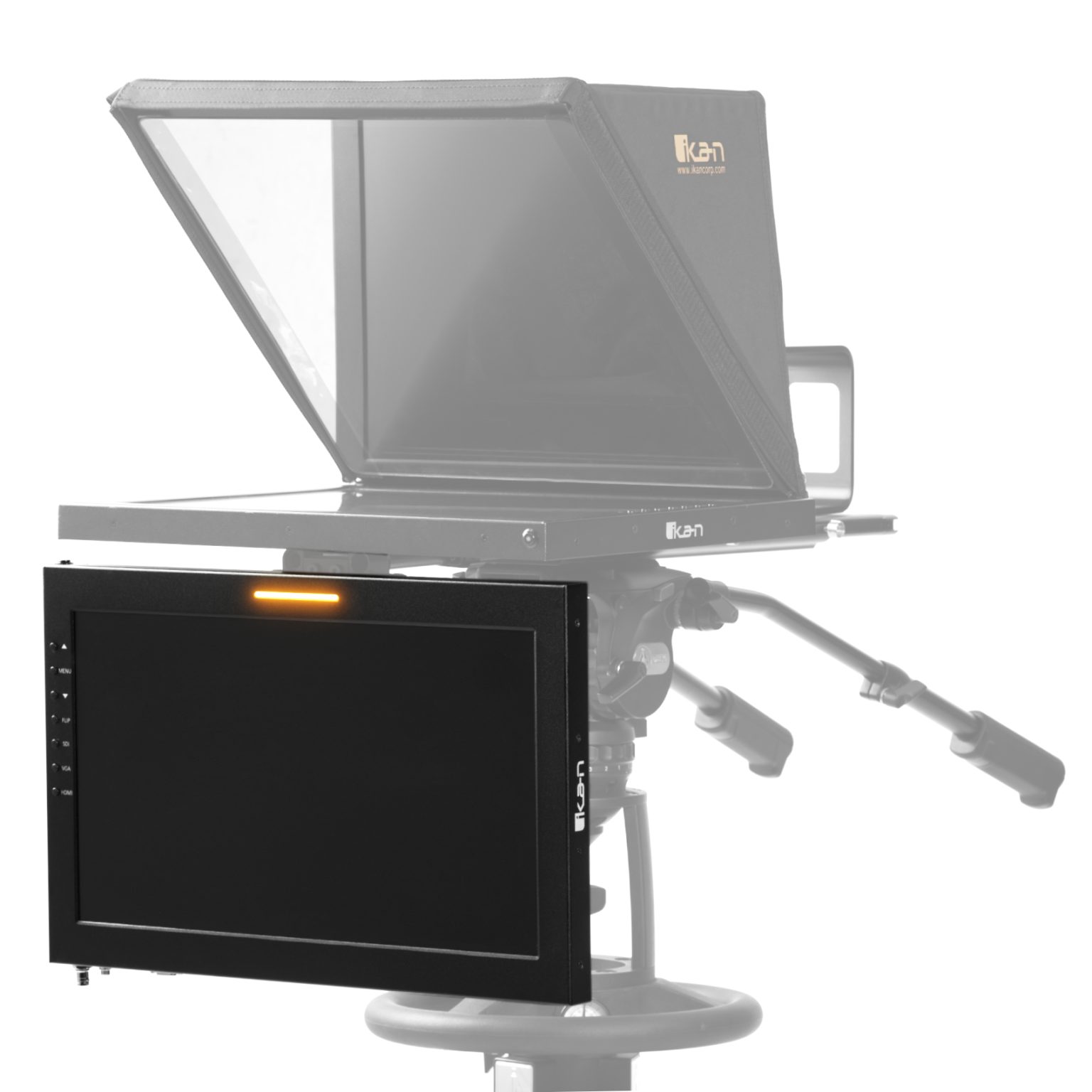 19" High Bright Teleprompter LED Widescreen Monitor 3G-SDI w/ Tally - Ikan