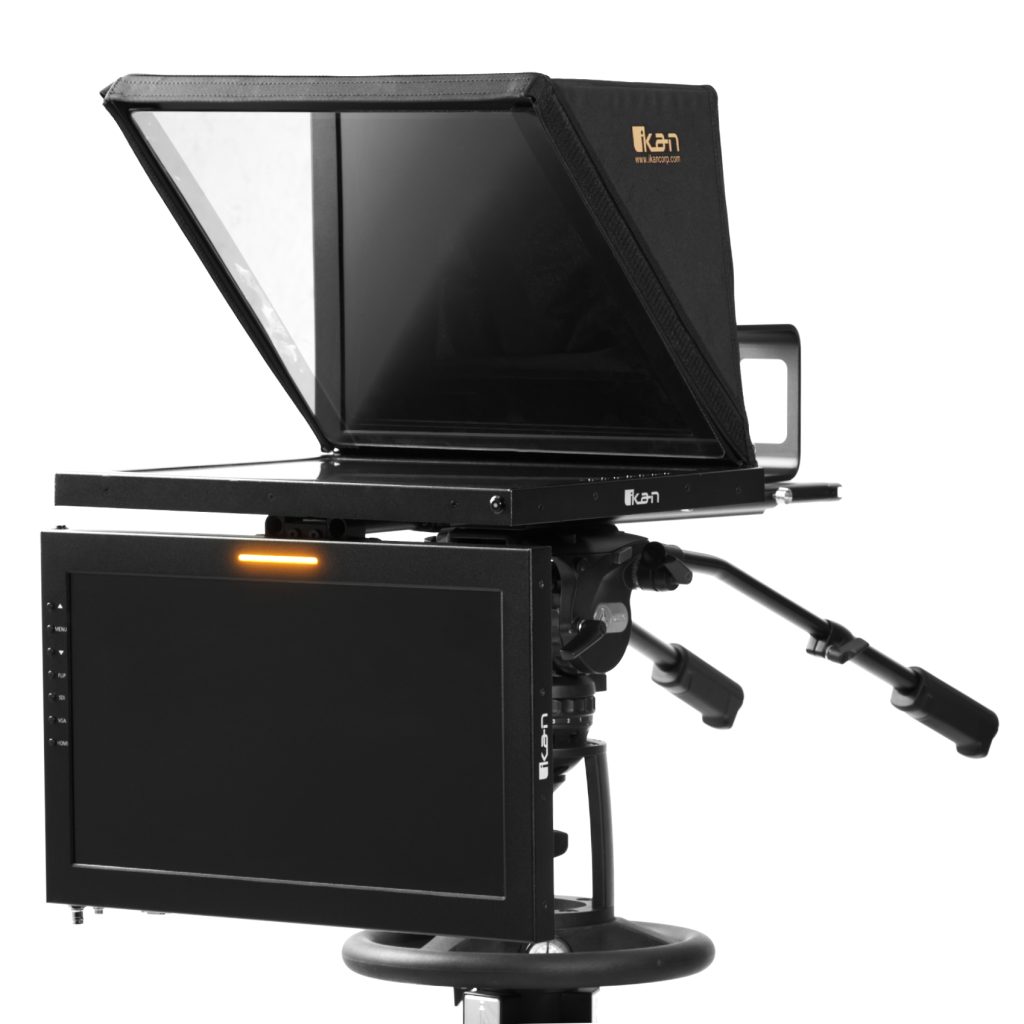 19" SDI Teleprompter, Pedestal & Dolly Turnkey w/ Widescreen Talent ...