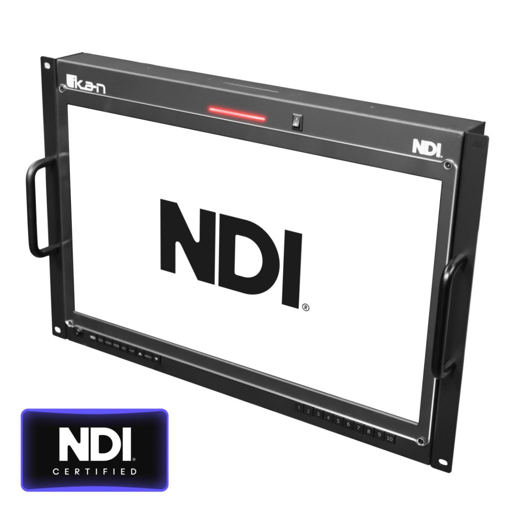 Aura™ 19” POE++ Rack Mount Monitor w/ Full NDI Encoding/Decoding & IP ...