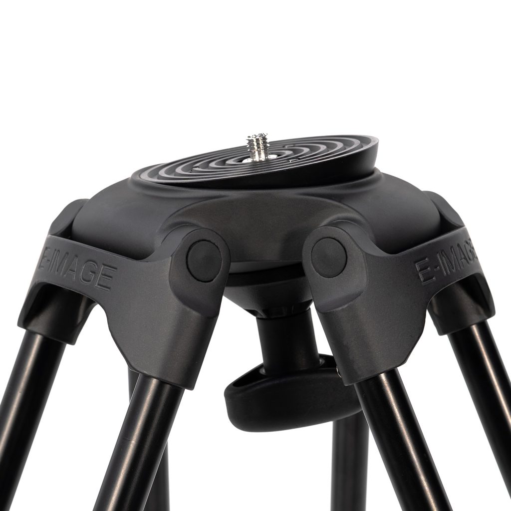 Aluminum PTZ Tripod w/ 100mm Flat Base & Dolly, Quick Release Plate, 88 ...