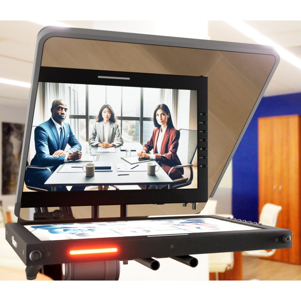 Professional 15" High Bright Teleprompter with 3G-SDI Widescreen ...