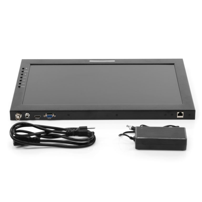 Professional 19 in. Widescreen High Bright Beam Splitter Teleprompter w ...