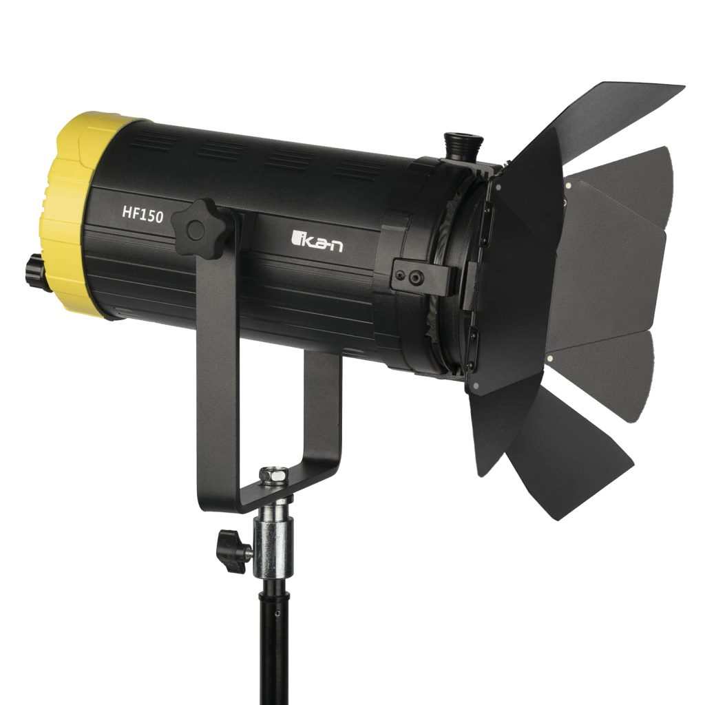 Helia 150 Watt 4 in. Fresnel Bi-Color LED Studio Light w/ DMX and 8 ...