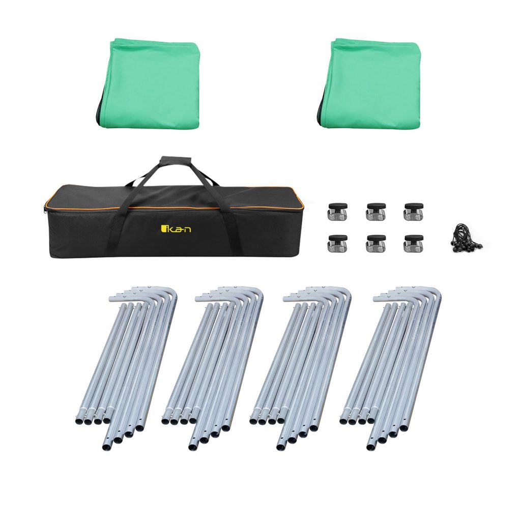 13.1' Portable Panoramic Chroma Key Backdrop Screen | Ikan